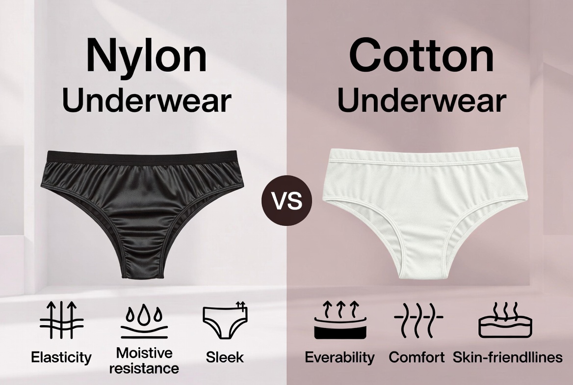 Nylon Underwear vs Cotton Underwear :Texasia
