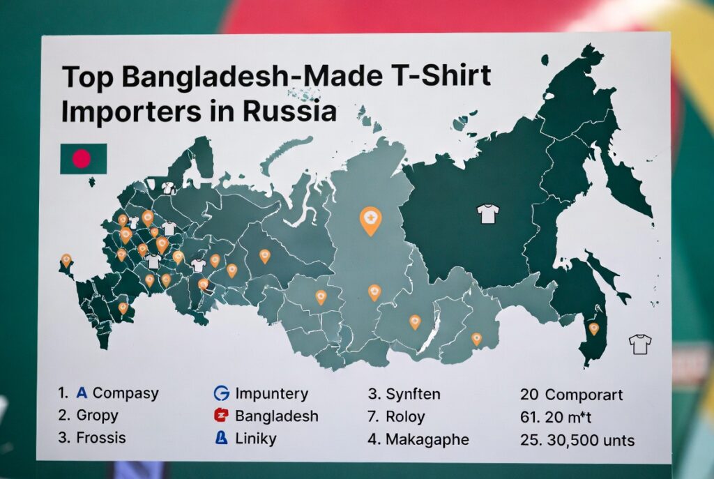 Top Bangladesh Made T-Shirt Importers in Russia :Texasia